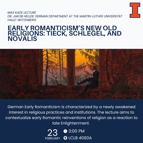 Distinguished Max Kade Lecture by Dr. Jakob Christoph Heller ...